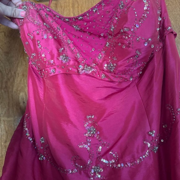 Dresses | Dark Pink Ball Gown | Poshmark